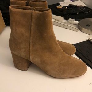 Splendid | Shoes | Camel Suede Short Booties | Poshmark